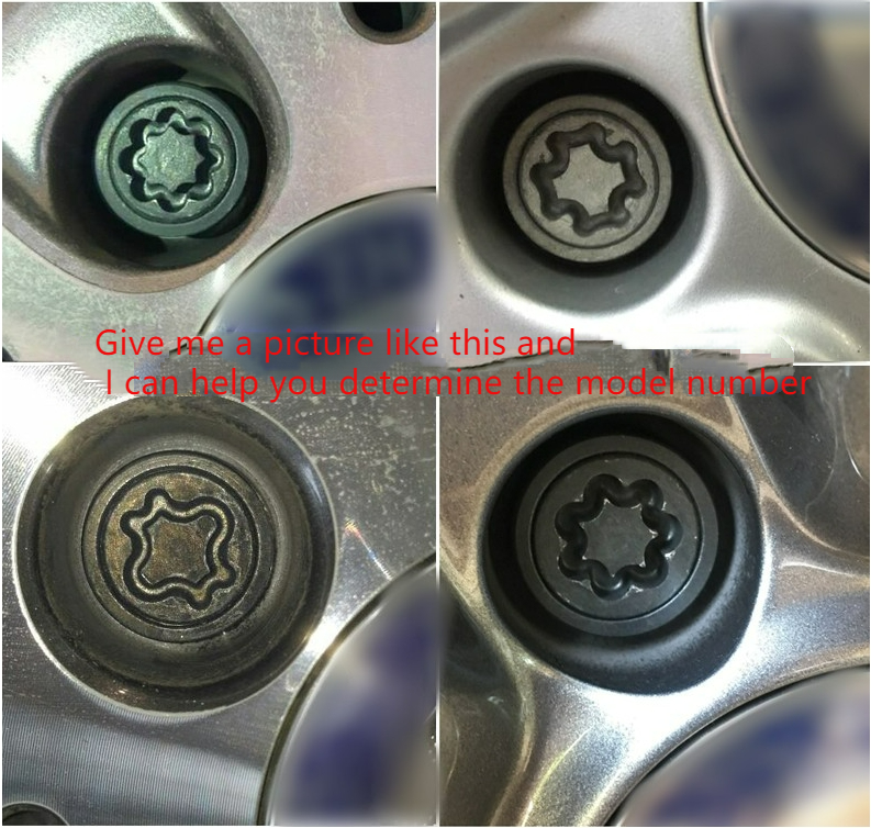 Theft Screw Removal Key for Volkswagen Touareg Passat Wheel Lock Lug ...