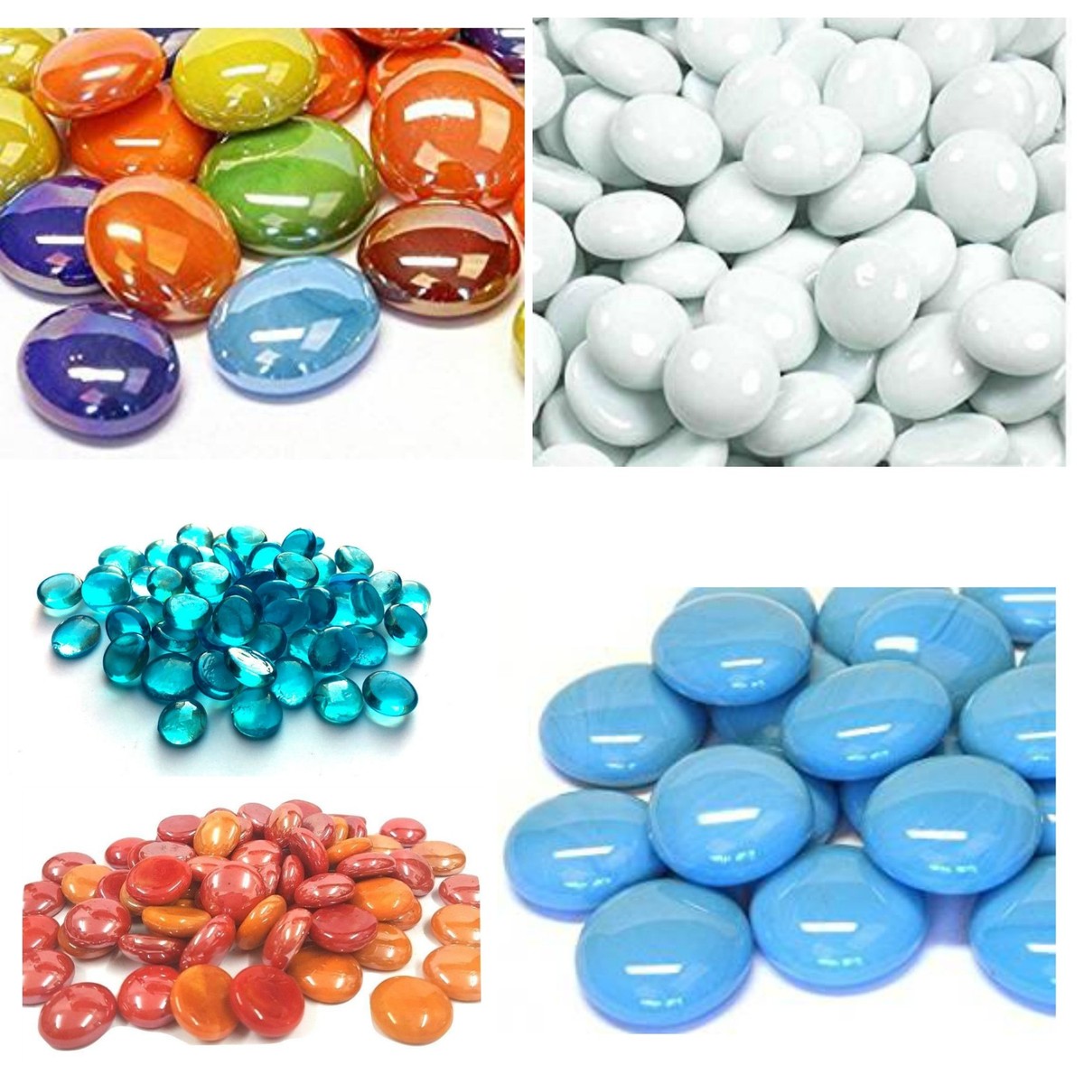 Decorative Glass Pebbles For Gardens | Shelly Lighting