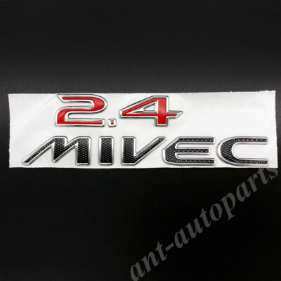 2.4 MIVEC Logo Car Trunk Lid Rear Fender Emblem Badge Decal Stickers | eBay