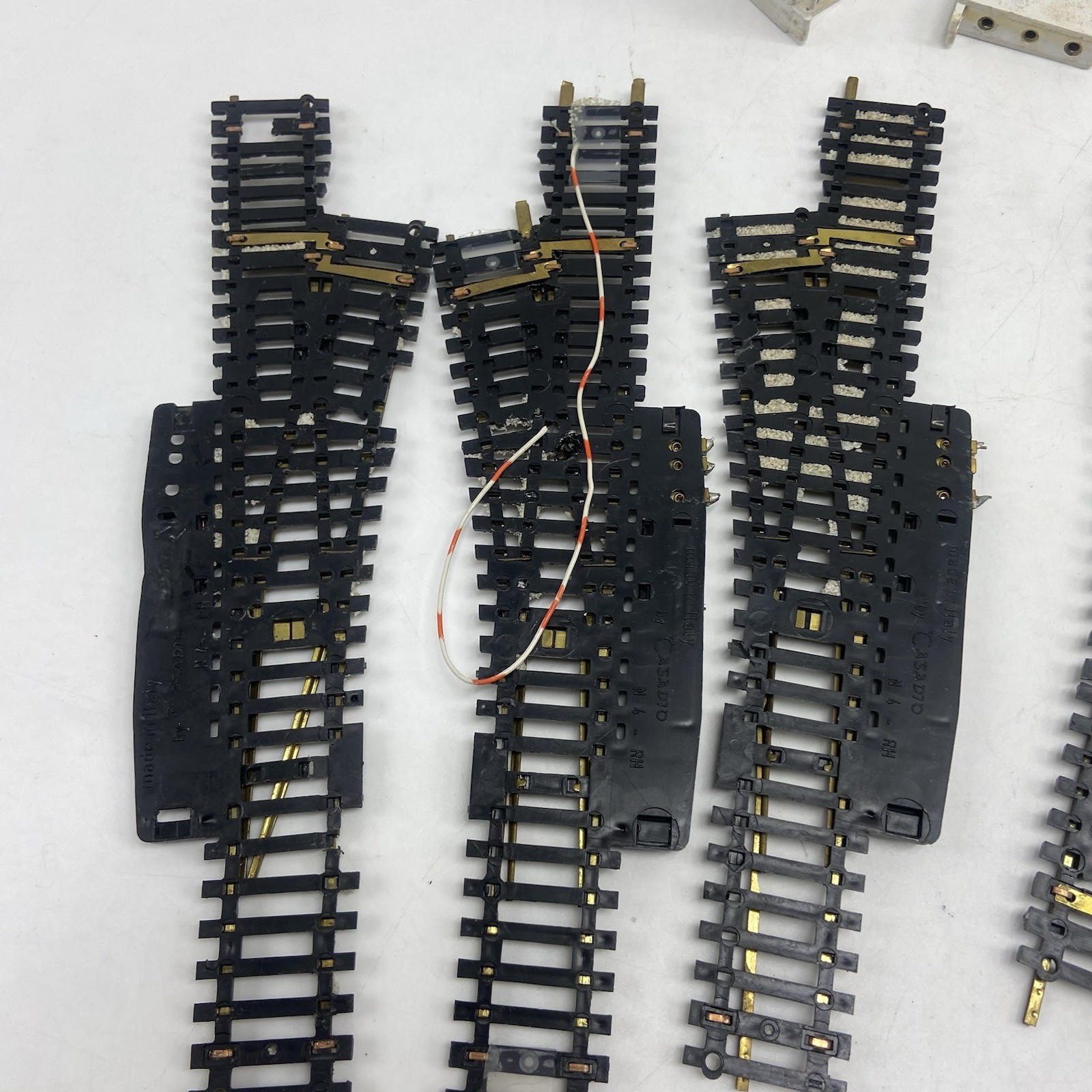 Vintage Casadio HO Scale Brass Train Track L & R Switches- Not tested ...