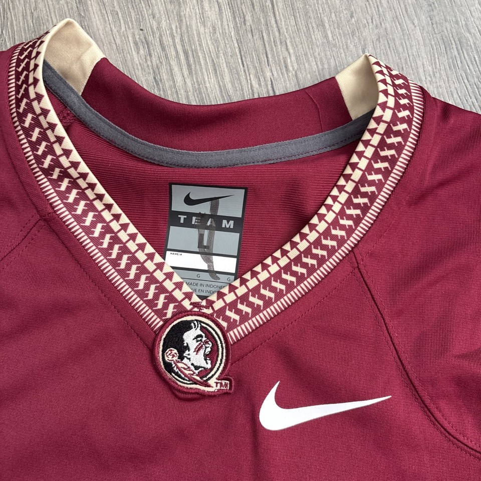 Florida State Seminoles Jersey Football Mens L Maroon Red Blank Nike ...
