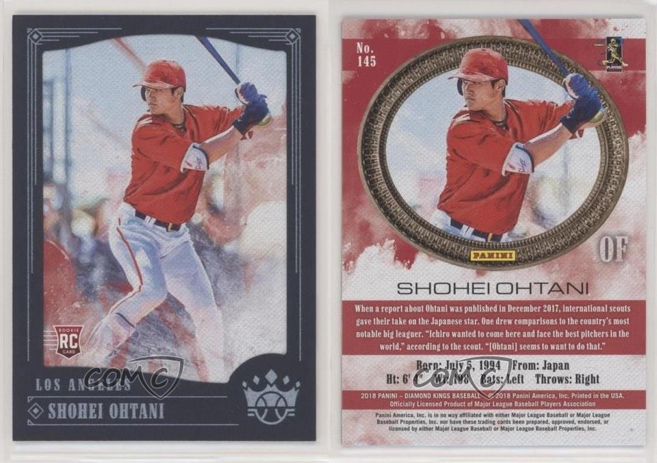 2018 Panini Diamond Kings SP Blue Frame Shohei Ohtani #145 2b5 | eBay