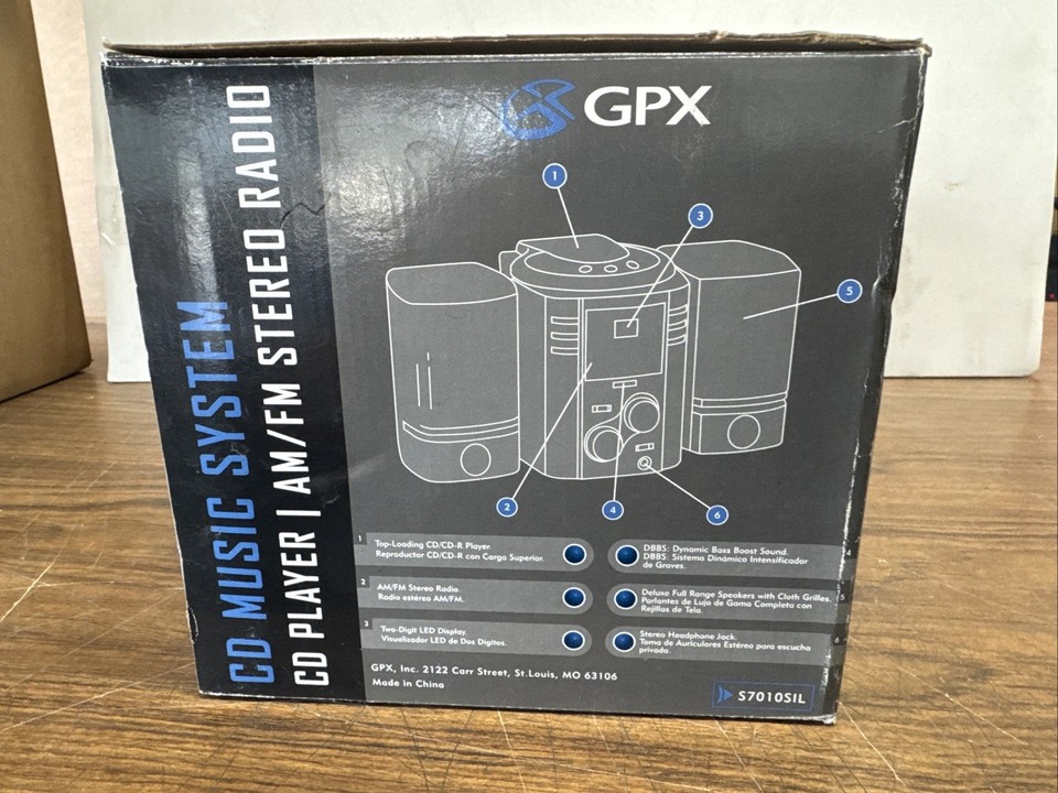 GPX S7010 Mini CD Stereo System | eBay