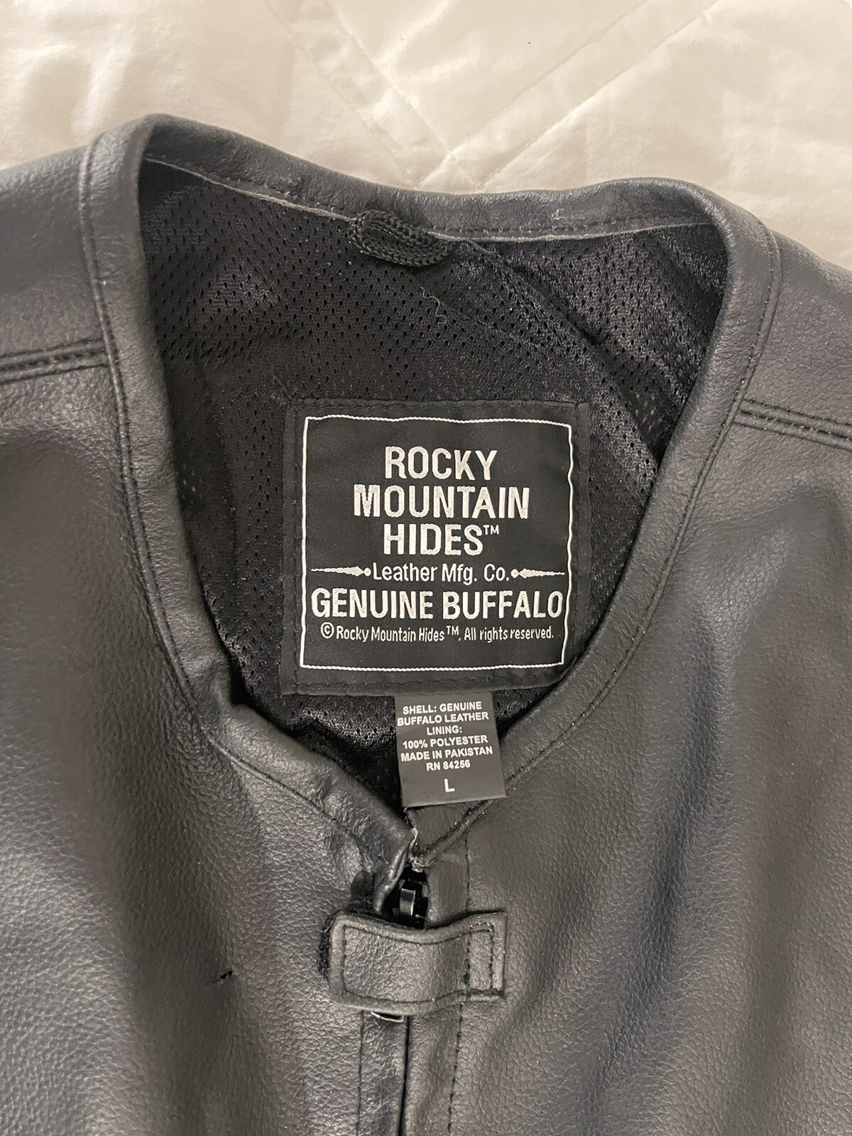 Rocky Mountain Hides Military Tactical Buffalo Leather Vest Size Large ...