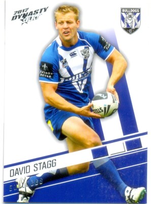 2012 NRL Dynasty Select Common Card 38 David Stagg - Bulldogs | eBay ...