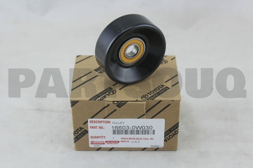 166030W030 Genuine Toyota PULLEY SUB-ASSY, IDLER, NO.1 16603-0W030 | eBay