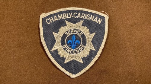 Chambly Carignan Quebec Canada Fire Department Patch Lot Firefighter ...