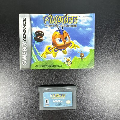 Pinobee: Wings of Adventure GameBoy Advance Cart & Manual Only ...