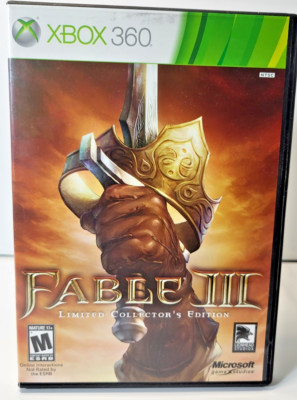 Fable III Limited Collector's Edition Xbox 360 2010 Manual Case Game | eBay