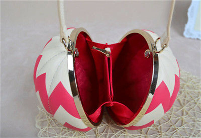 Girl Hot Air Balloon Spherical Shape Rainbow Leather Handbag ...