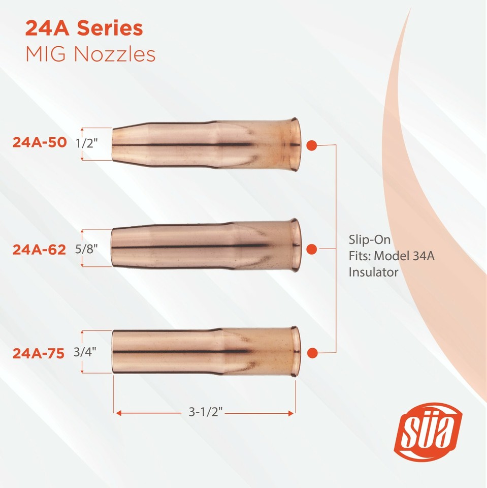 MIG Gun Parts for LIN 300&400, Tweco #3 -54A Diffuser + Tip + Nozzle | eBay