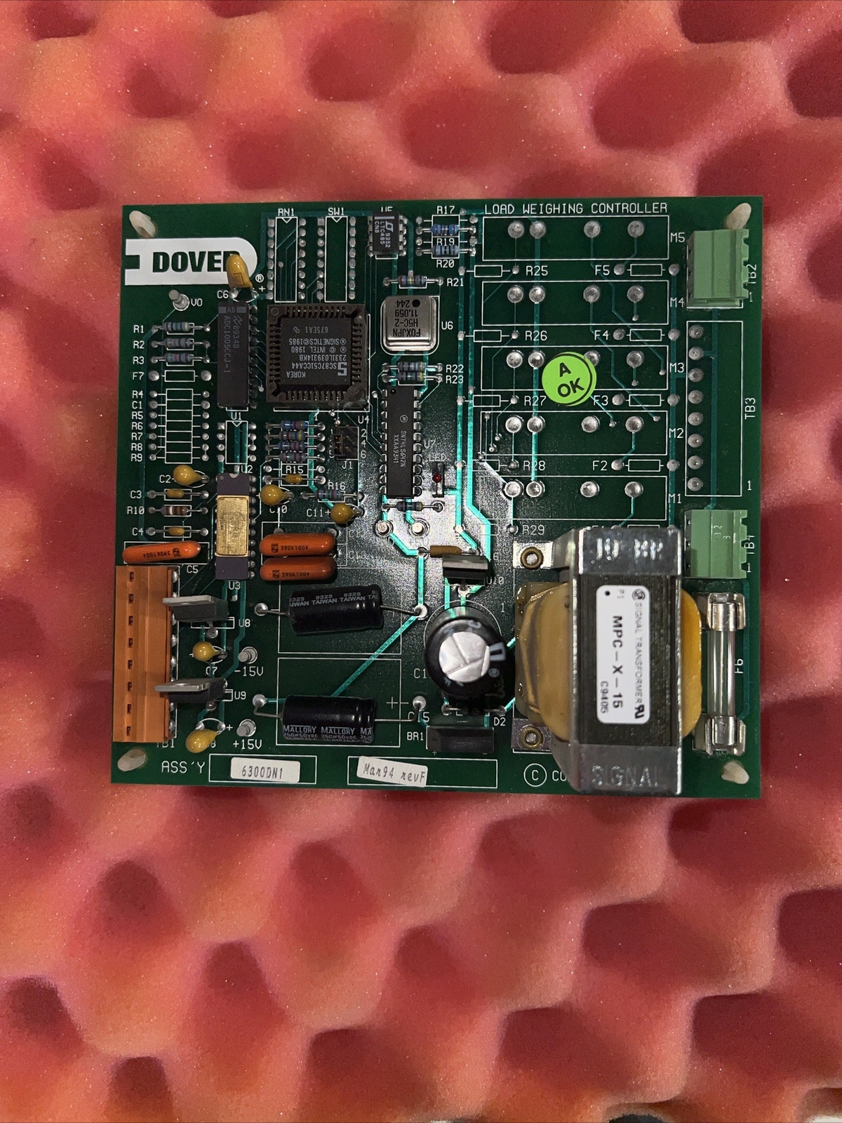 DOVER THYSSENKRUPP 6300DN1 LOAD WEIGHING CONTROLLER BOARD | eBay
