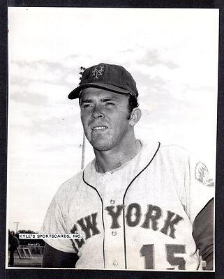 Jerry Grote METS UNSIGNED ORIGINAL 7-7/8 x 9-7/8 B&W SNAPSHOT PHOTO #9 ...