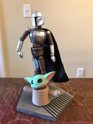Toydarian Wooden Mandalorian Grogu Figure Disney Parks Star Wars Galaxy ...
