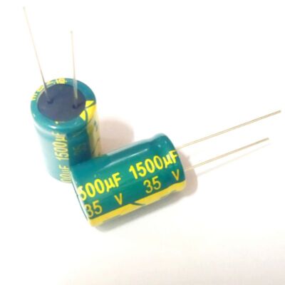 2pcs 1500uF 35V 1500MFD 35Volts 13*20mm Radial Aluminum Electrolytic ...