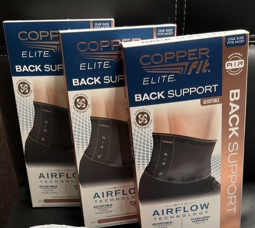 New- Copper Fit Elite Back Support W/ Air Flow Back Brace- 30''-50 ...