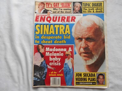 NATIONAL ENQUIRER-OCTOBER 1,1996 FRANK SINATRA | eBay