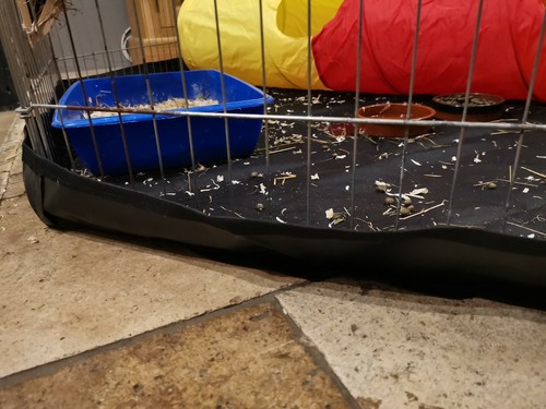 6 Sided Trixie Pet Play Pen Black Floor Mat Indoor/outdoor Dog/rabbit ...