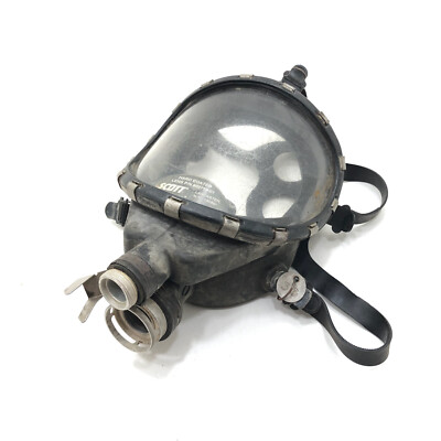 Scott ATO 80145040 LARGE SCBA Respirator Mask w Regulator, Exhalation ...