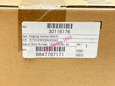 NEW METTLER TOLEDO IND570 WEIGHING TERMINAL DISPLAY 30116176 DHL or ...