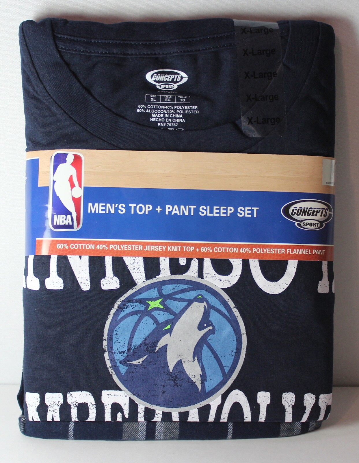 Minnesota Timberwolves Men's XL 40-42 NBA Duo Shirt & Pants Pajama ...