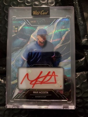 2024 Wild Card Max Acosta Auto 4/8 #WMMA-MA | eBay