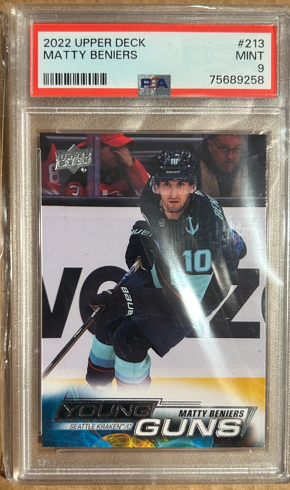 2022 Upper Deck Young Guns MATT BENIERS PSA 9 | eBay
