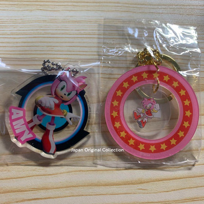 Sonic the Hedgehog Amy Acrylic Keychain 2 Set From Japan | eBay