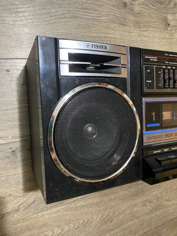 Fisher HiFi Boombox Stereo Model PH-W702 AC/DC Power | eBay