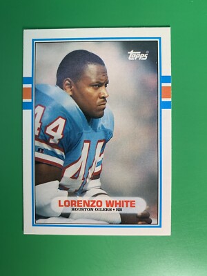 1989 Topps Lorenzo White RC #10T Houston Oilers | eBay
