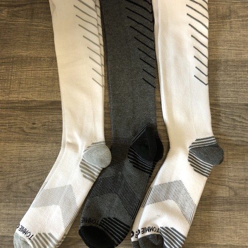 Tommie Copper OTC Compression Socks 3 Pair Size Large Shoe Size 10-12.5 ...