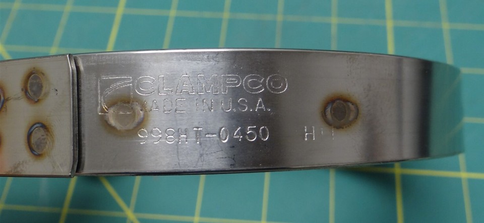 Clampco 4.5" Grooved Turbo V-Band Exhaust Clamp Coupling 998HT-0450 ...