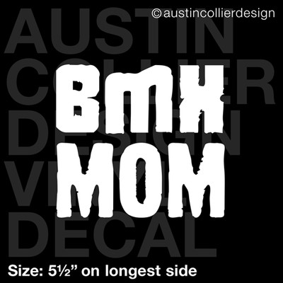 5.5" BMX MOM vinyl decal car window laptop sticker - dirt bike | eBay