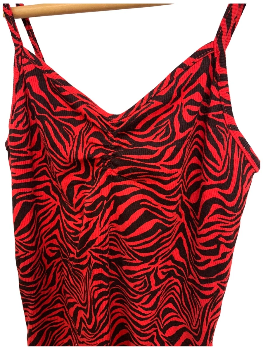 Red Zebra Print