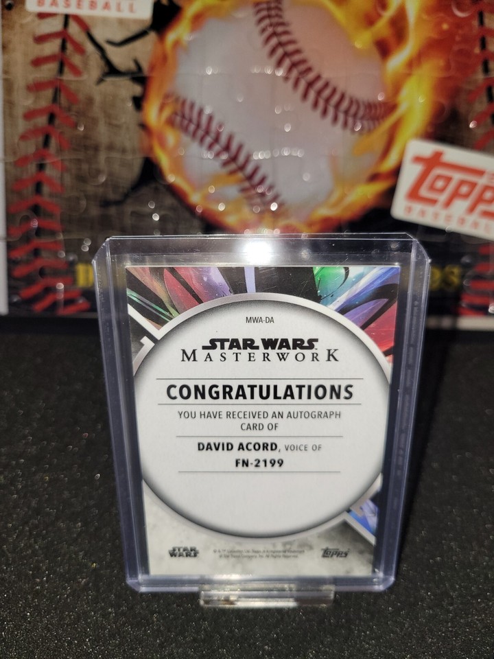 2022 Topps Star Wars Masterwork Stormtrooper FN-2199 David Acord Auto # ...