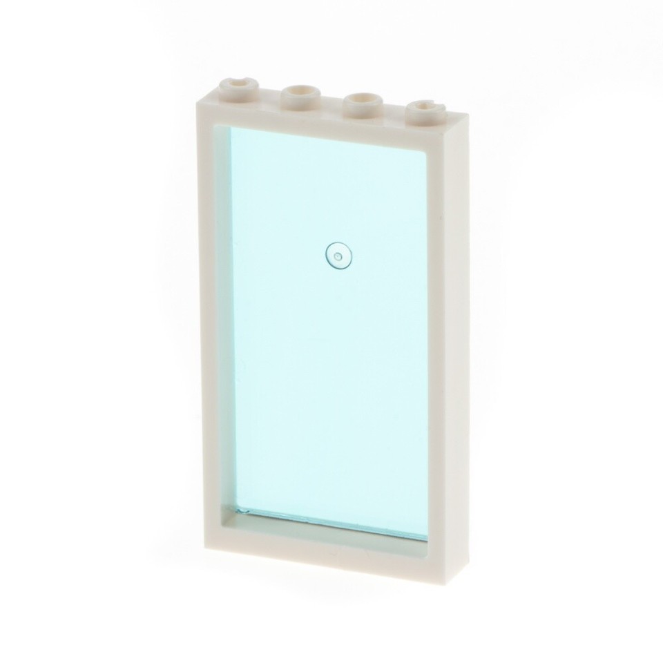 1x LEGO Window Frame 1x4x6 White Disc Transparent Blue Punkt 57895 ...
