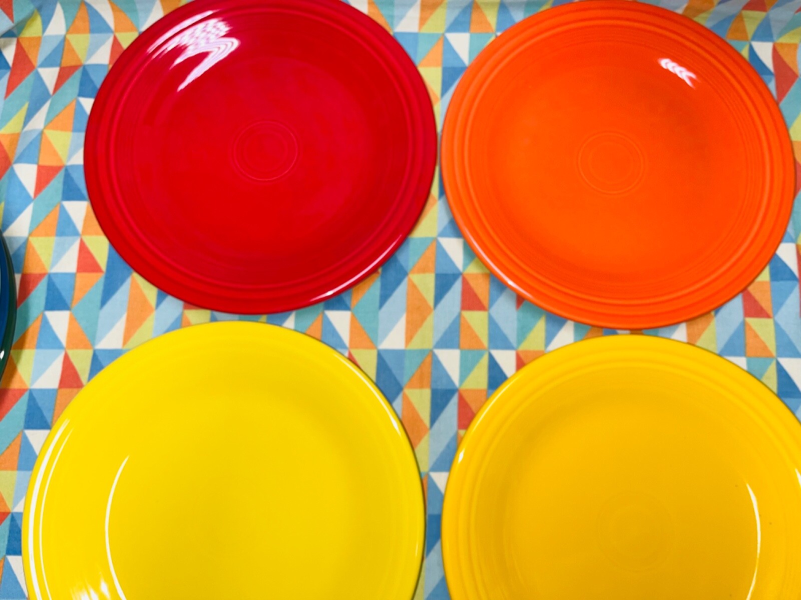 NEW FIESTA RAINBOW 8 DINNER PLATES BRIGHT MIX SET 10.5" FIESTAWARE FREE ...