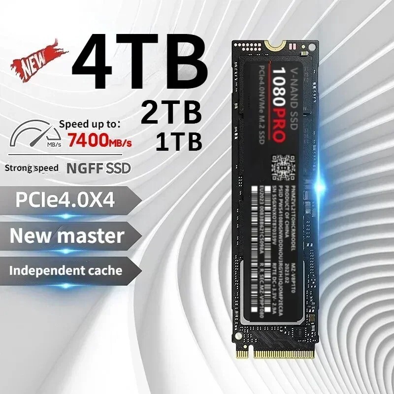 1080 Pro Dual Port SSD NGFF NVME Brand M2 2280 PCIe 4.0 5.0 PC PS5 ...