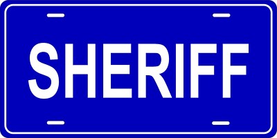 Sheriff License plates Auto Car | eBay