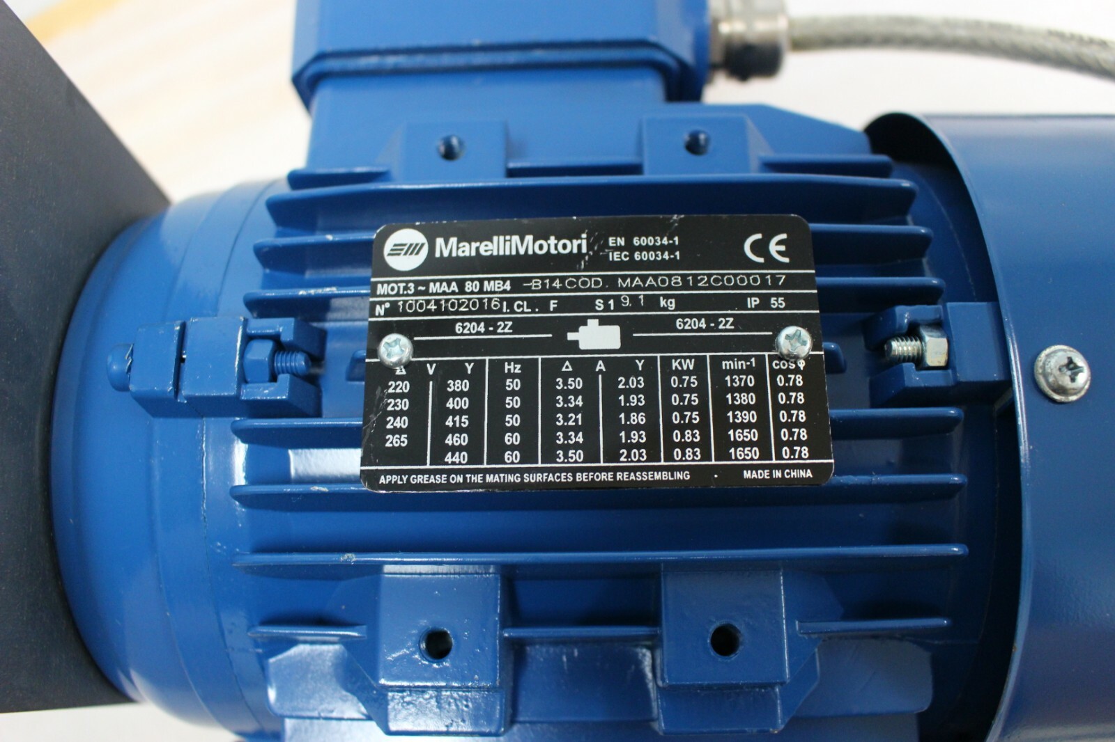 MarelliMotori Motor MOT.3-MAA 80, MB4-B14COD, MAA0812C00017 | eBay