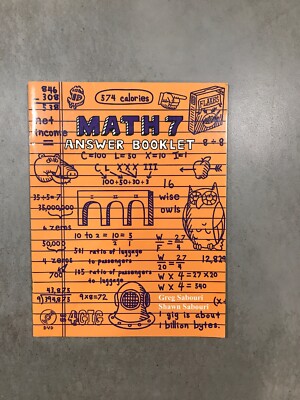 Teaching Textbooks Math 7 Answer Booklet | eBay
