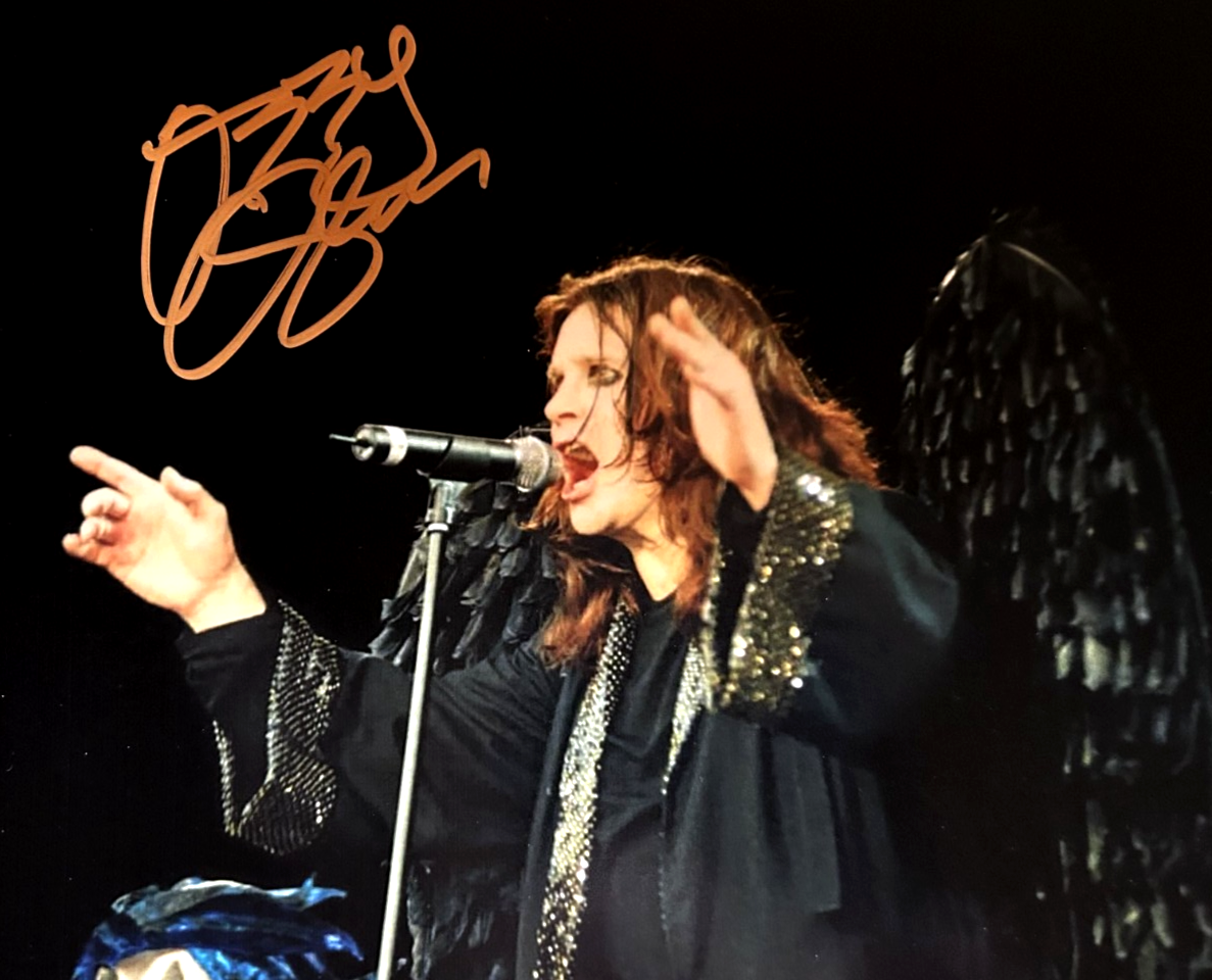 OZZY OSBOURNE Signed (BLACK SABBATH) 8x10" Authentic Original Autograph ...