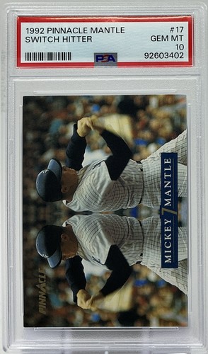 Mickey Mantle PSA 10 - 1992 Pinnacle ‘Switch Hitter’ -Best Ever ...