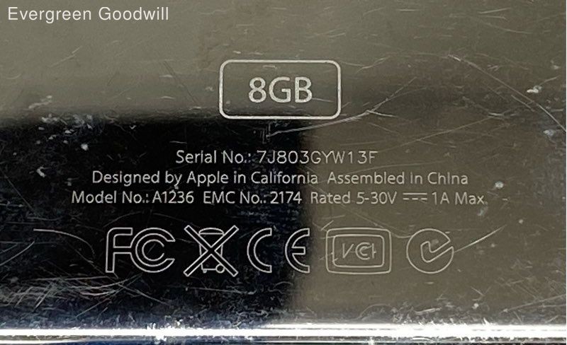 Apple iPod Nano 3rd Gen/Fat, Model A1236, Storage 8 GB | eBay