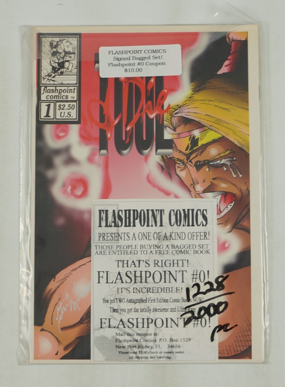 Flashpoint Comics Bagged Set VF/NM signed & numbered (1228/2000) Tool ...