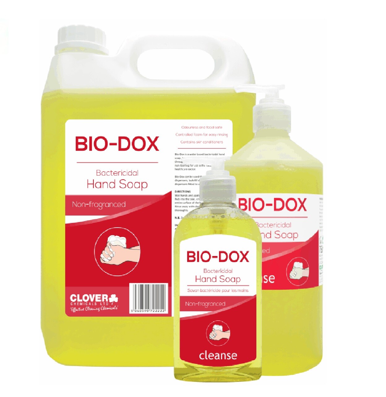 Bio-Dox Mild Foam Hand Wash Soap Fragrance Free Bactericidal 300ml ...