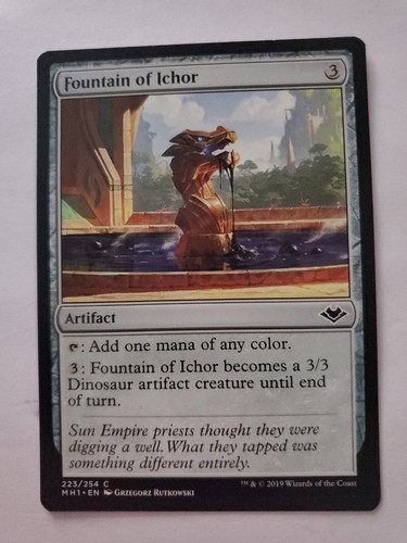 MTG Magic The Gathering Card Fountain of Ichor Artifact Modern Horizons ...