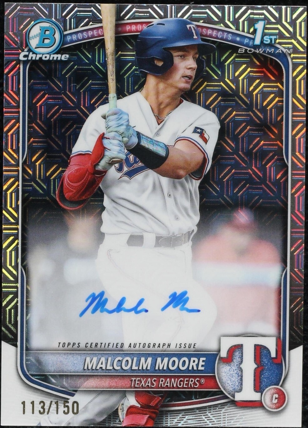 2025 Bowman - Chrome Prospect Autographs Malcolm Moore #CPA-MMO Hta ...