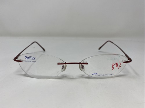 SAFILO ELASTA Italy 4775 SH4 53-17-135 Burgundy Eyeglasses Frame J333 ...
