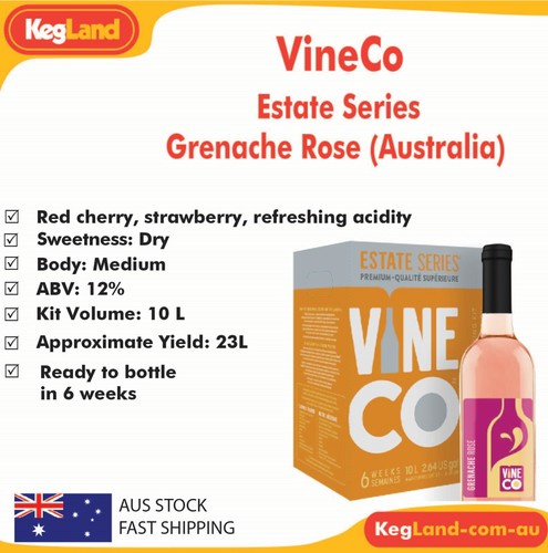 VineCo - Estate Series Grenache Rose (Australia) - Wine Making Kit ...